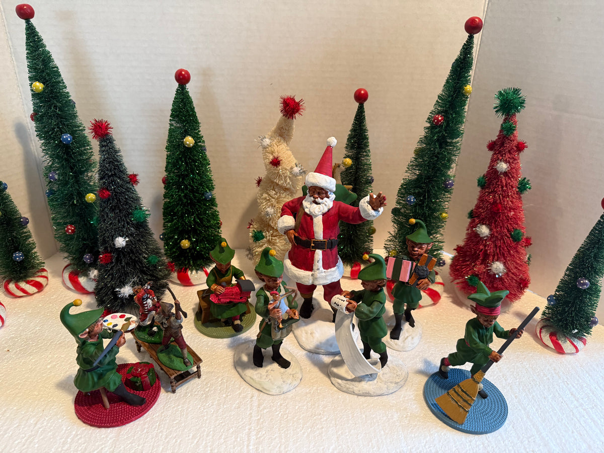 Santa Claus and His Elves ~ 6" Resin Figures [Painted] – LOD Toy Soldiers